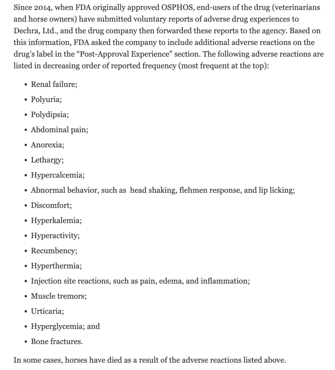 OsPhos and Why it's Bad - Where Does My Horse Hurt?